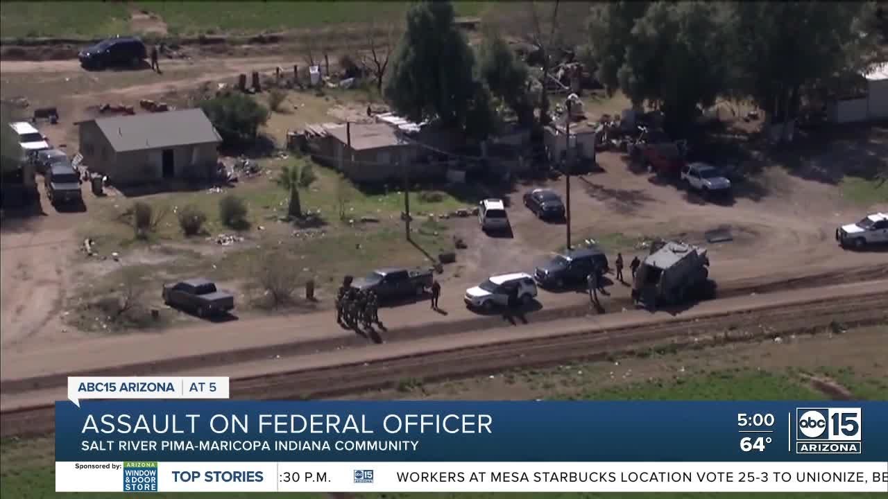 FBI investigating assault on federal officers in Salt River Pima ...