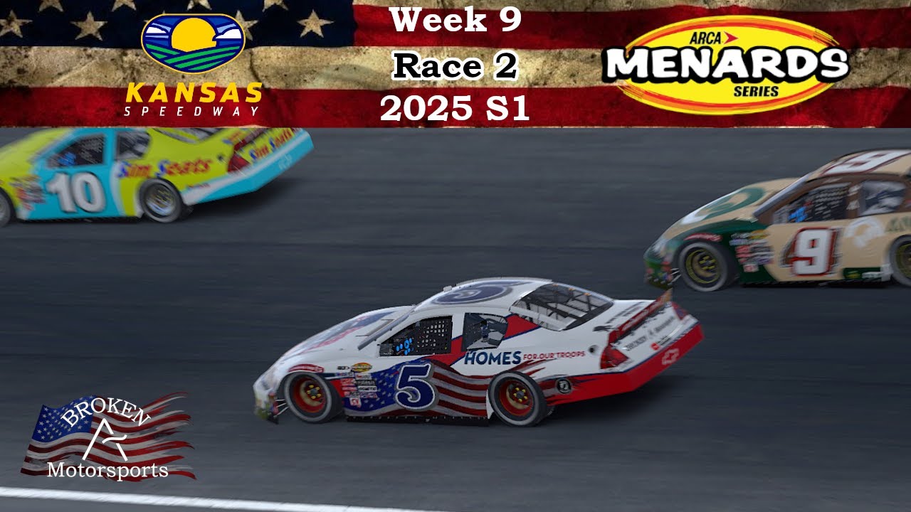 ARCA Menards Series - Kansas Speedway - iRacing Oval - Week 9 Race 2 ...