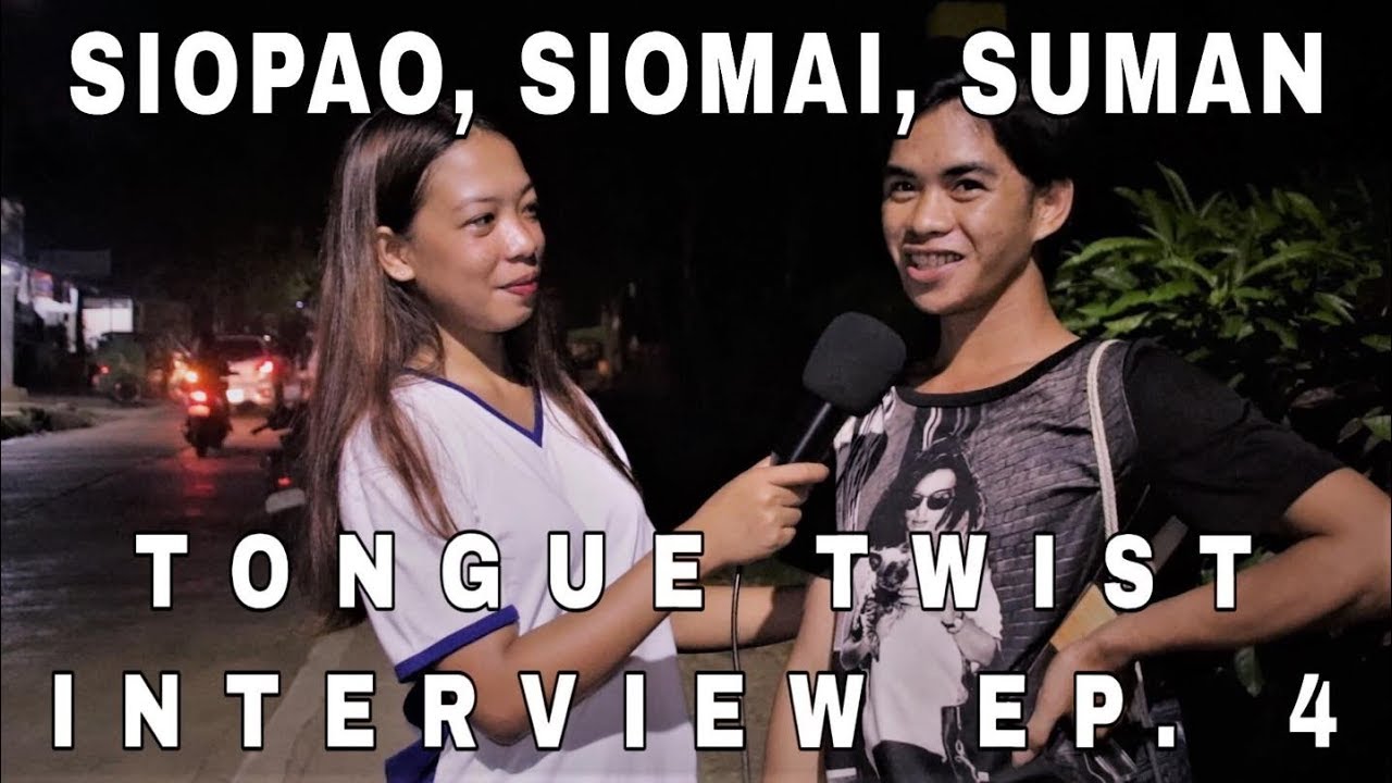 SIOPAO, SIOMAI, SUMAN, TONGUE TWIST CHALLENGE Episode 4 - YouTube