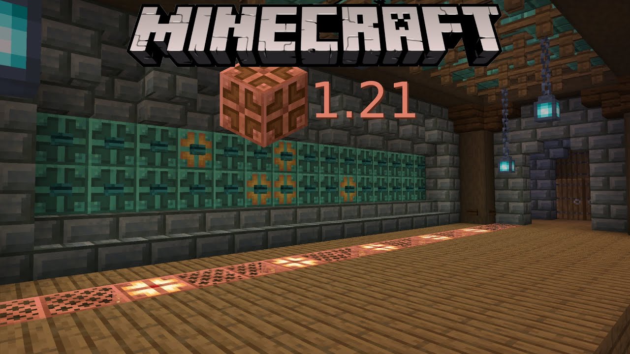 Minecraft combination lock using copper bulbs with reset 1.21 23w43b ...