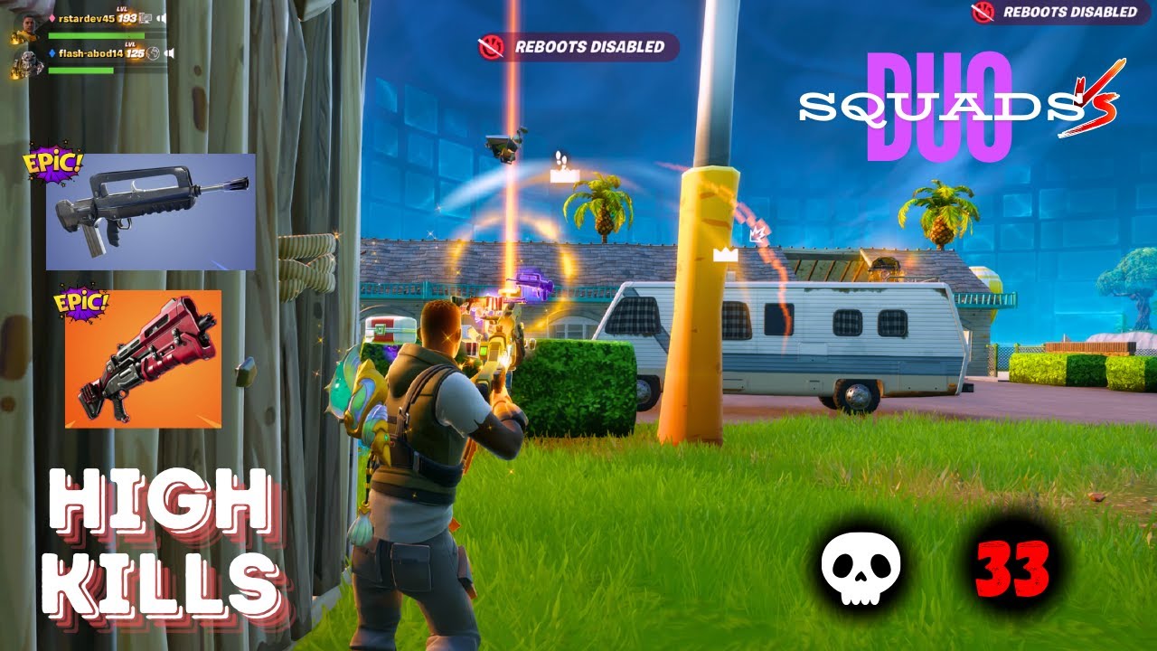 DUO vs SQUADS 33 KILLS Gameplay WIN IN Fortnite RELOAD - YouTube