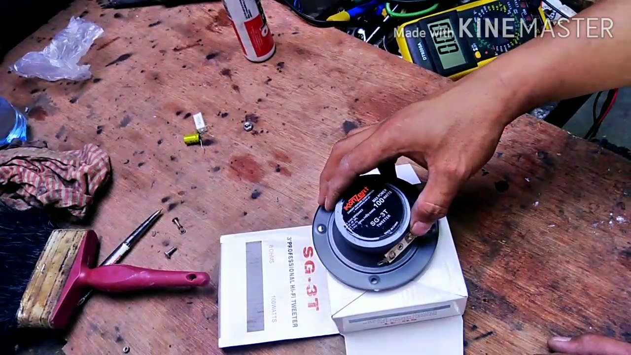 How to conect resistor to tweeter, - YouTube