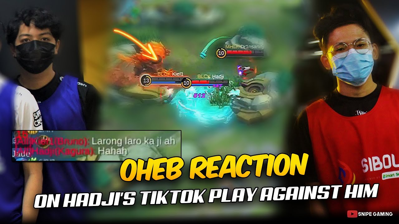 OHEB REACTION ON HADJI'S TIKTOK PLAY AGAINST HIM. . . 😂 - YouTube