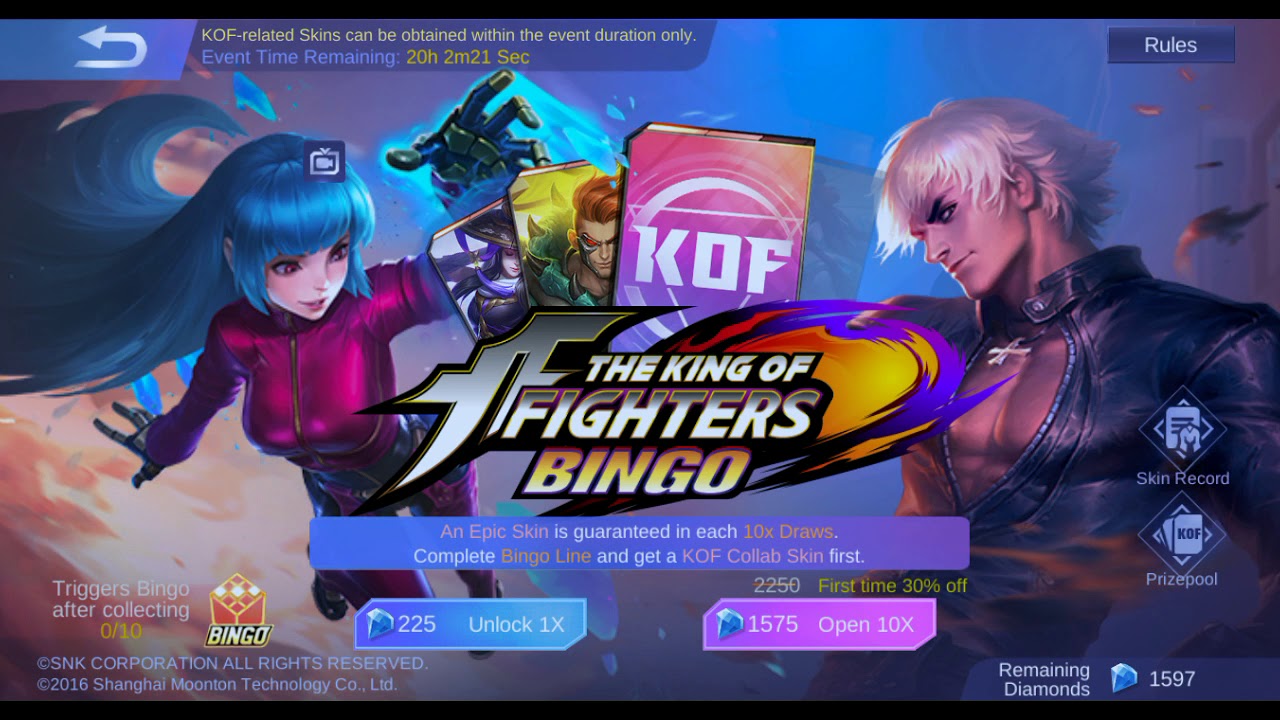 Opening KOF bingo Mobile Legends - YouTube