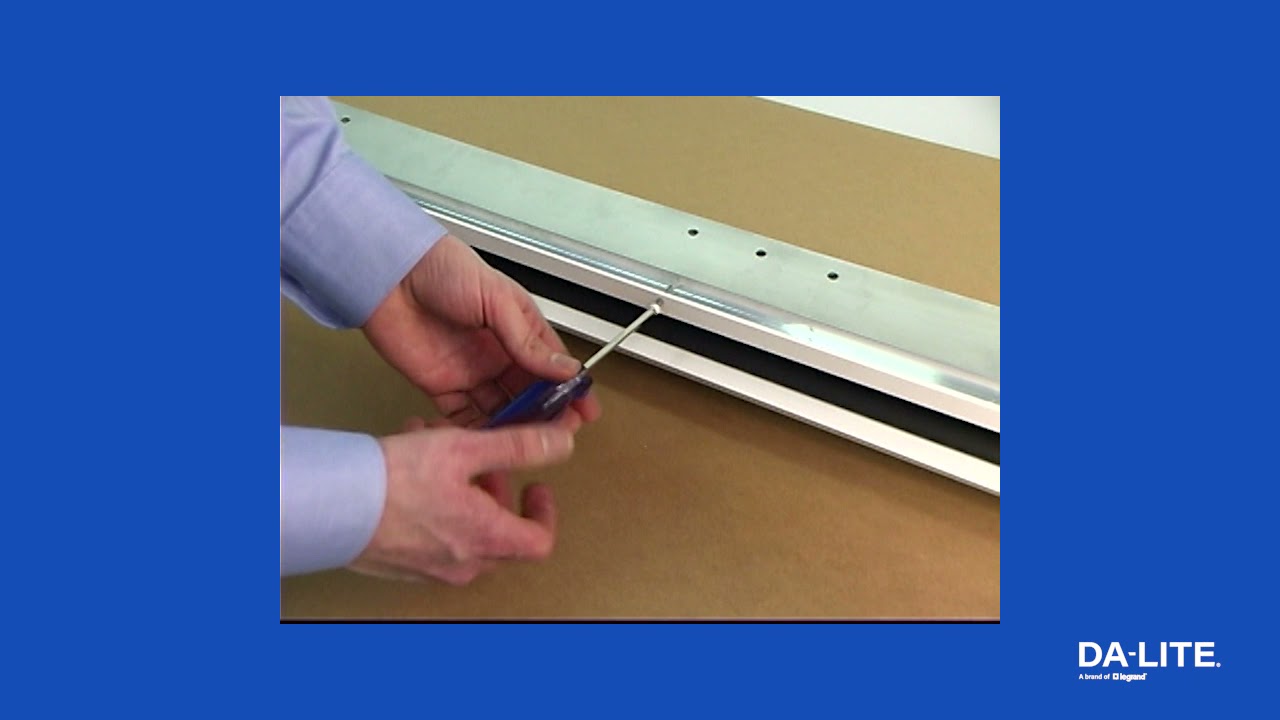 Da-Lite Designer Contour Manual Projection Screen with CSR - YouTube