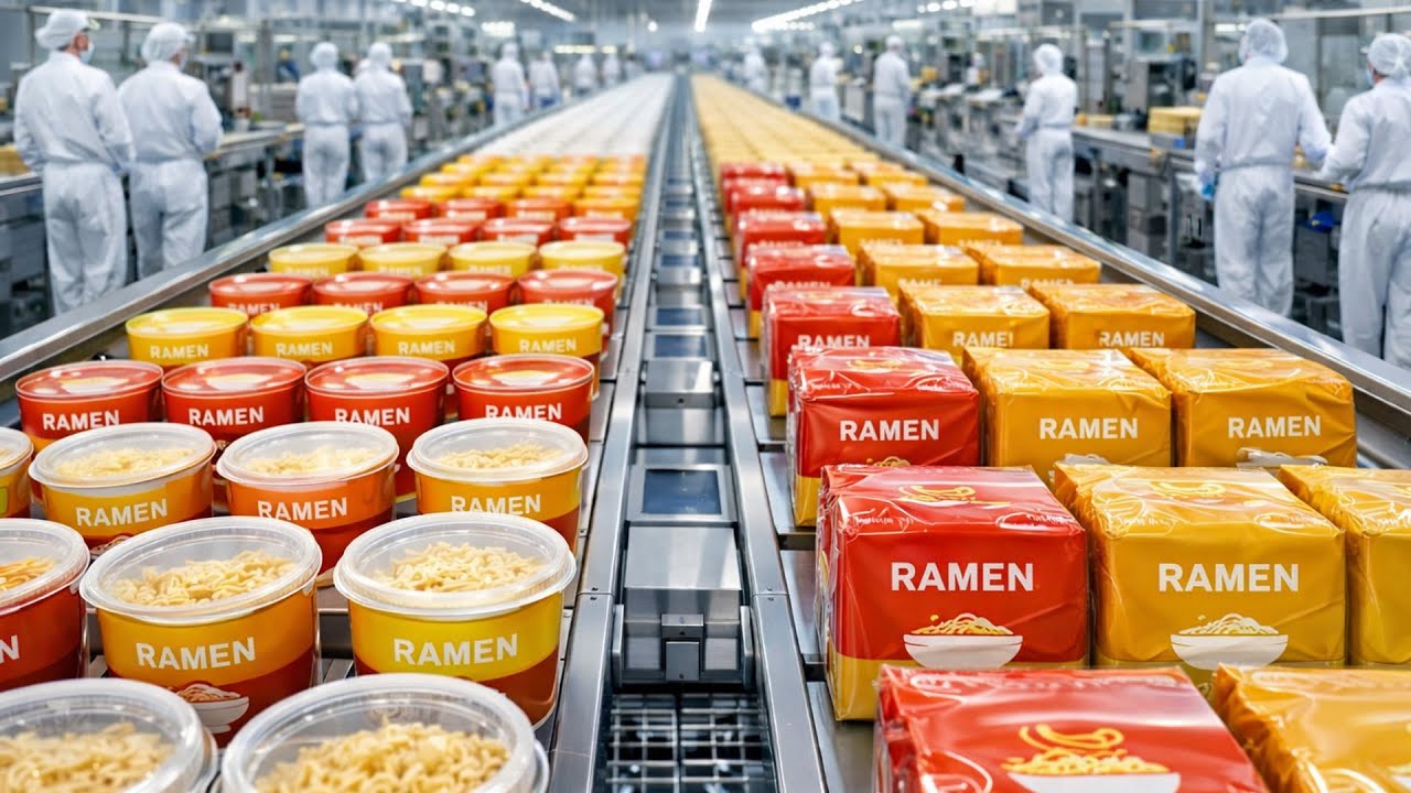 Inside Factory: How Thousands of Instant Noodles Ramen Are Made A Day ...
