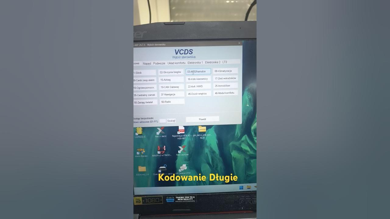 VCDS encoding Long ABS MK60EC1 - YouTube
