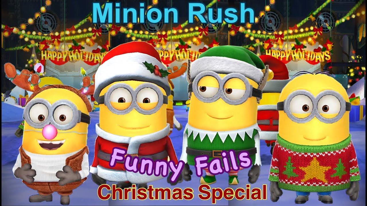 Minion Rush Funny Fails Christmas Special Minion Rush Funny Moments ...