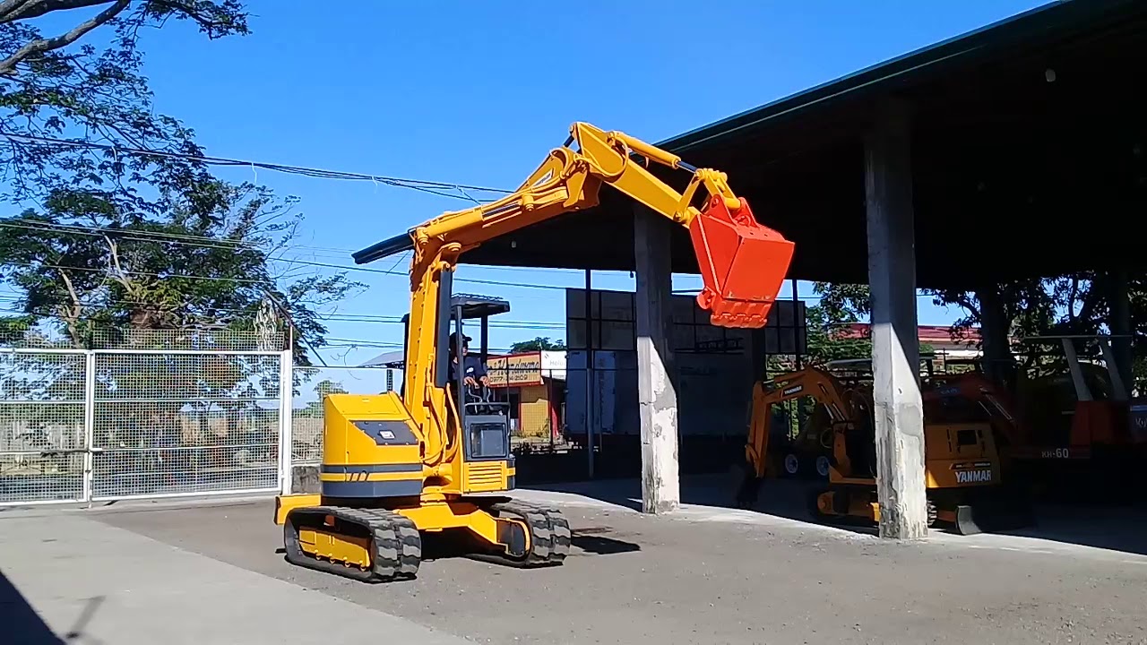 Backhoe Landy Yanmar B5-1 Actual Performance - YouTube