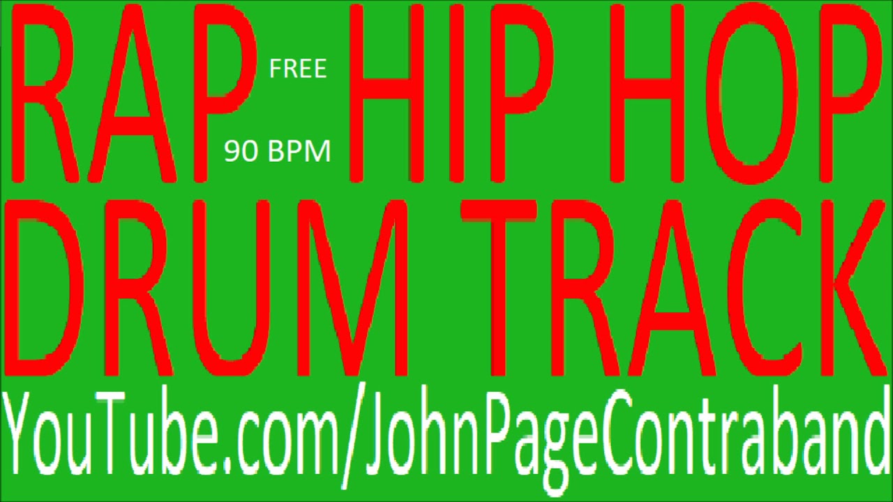 Rap Hip Hop Drum Beat Track 90 bpm Drums Only FREE - YouTube