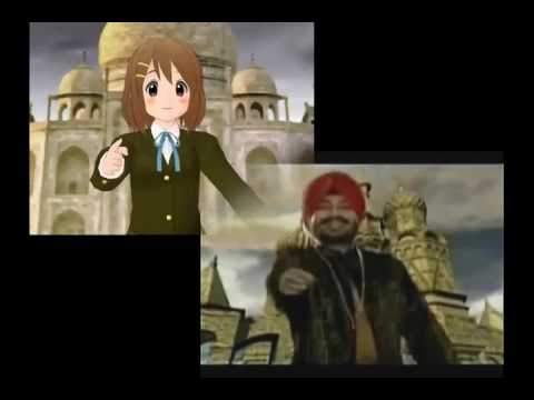 Don't Say Indy - K-On! vs Daler Mehndi (side by side comparrison)
