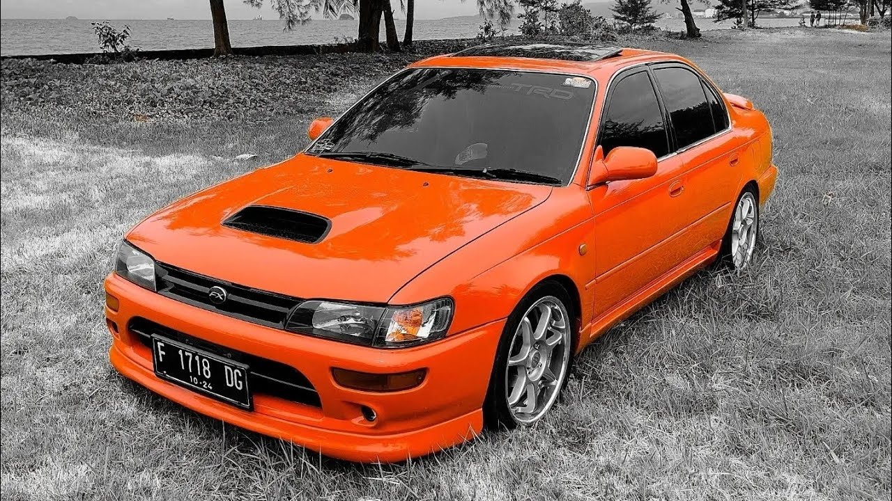 Great Corolla AE101 Sunset Orange 1993 - YouTube