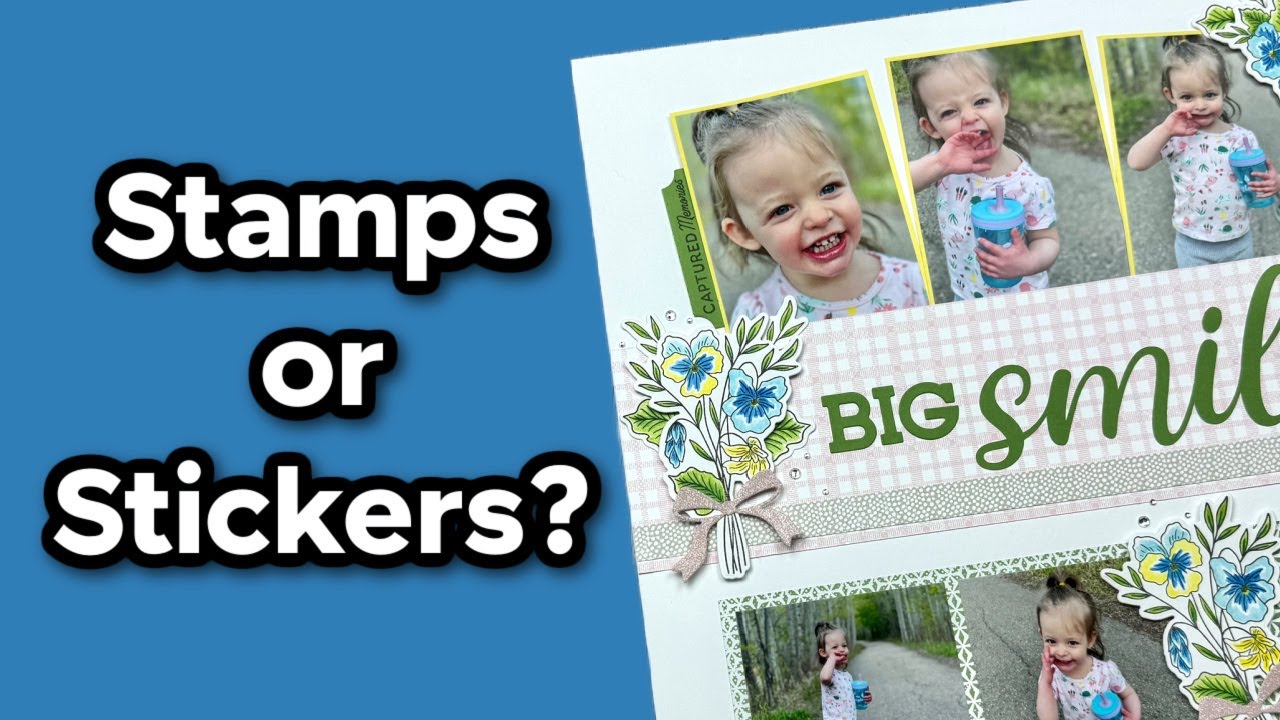 Tips for Using More Stamps on Your Scrapbook Pages - YouTube