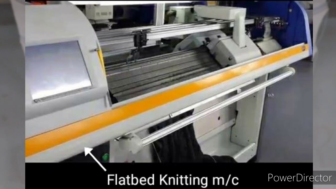 Flatbed Knitting machine / Process of Flatbed Knitting machine /Working ...
