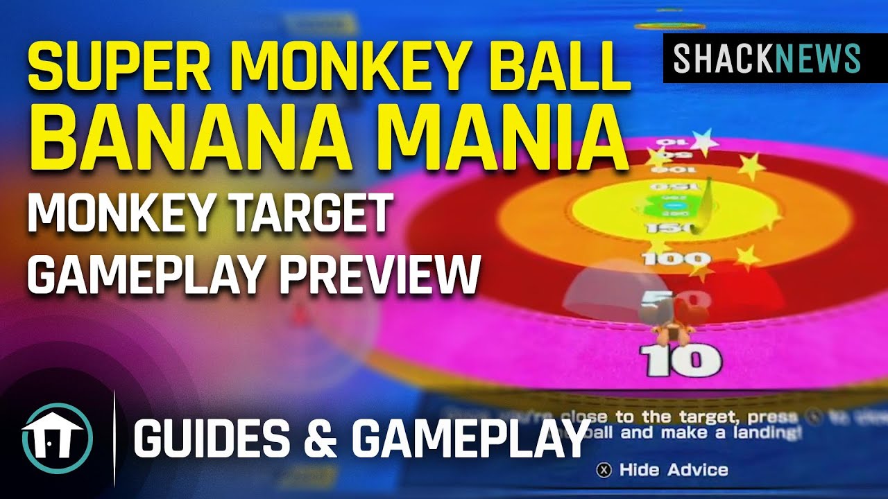 Super Monkey Ball Banana Mania - Monkey Target Gameplay Preview - YouTube