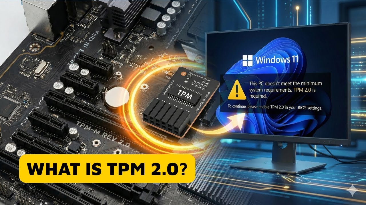 What is TPM 2.0 and How to Fix "The PC must support the TPM 2.0" - YouTube