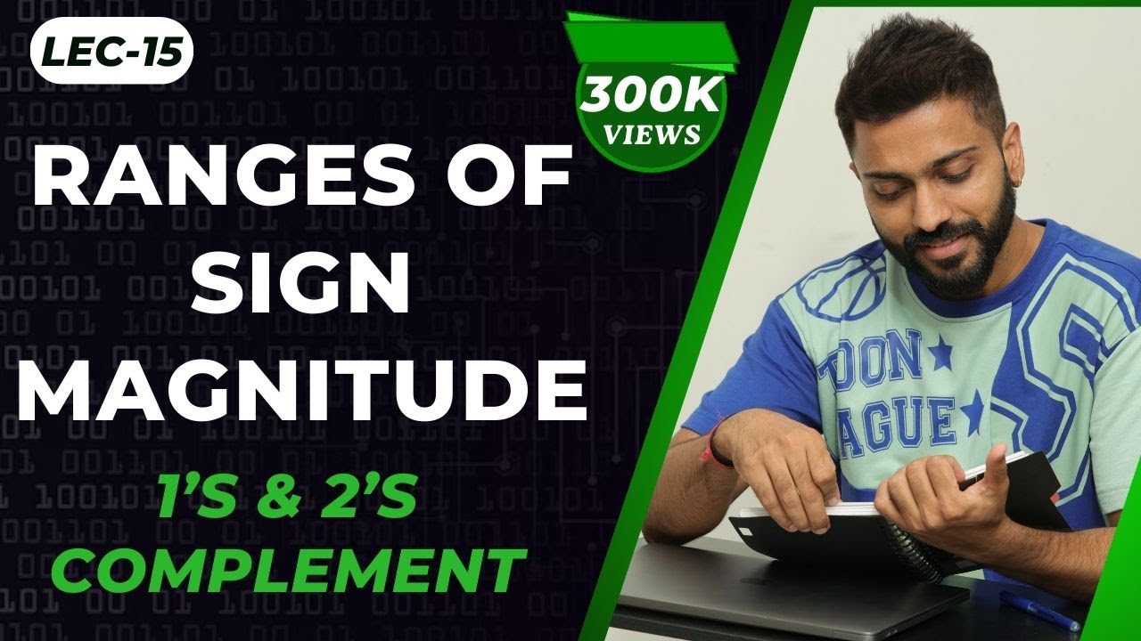 Lec-15: Ranges of Sign Magnitude, 1’s & 2’s Complement | Number System ...