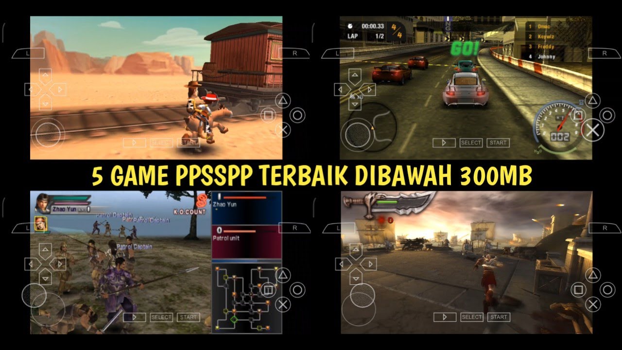 5 Game PPSSPP ringan dibawah 300MB! | Game Emulator - YouTube
