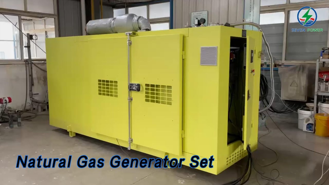 Power Natural Gas Generator Set 6CTA 100kw Three Phase Integrated - YouTube