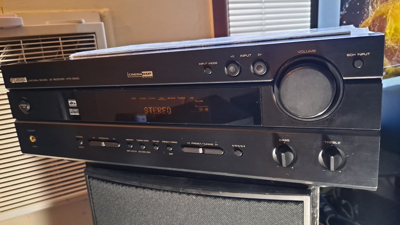 YAMAHA HTR-5540 av receiver - YouTube