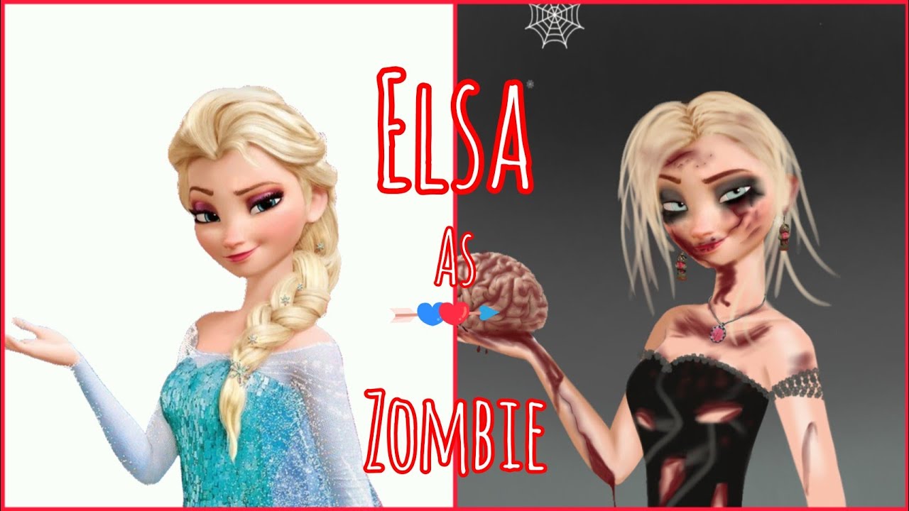 Frozen : Princess Elsa Glow Up into Zombie -Disney Movie Transformation ...
