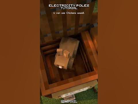 Minecraft | How to Build Electricity Poles - YouTube