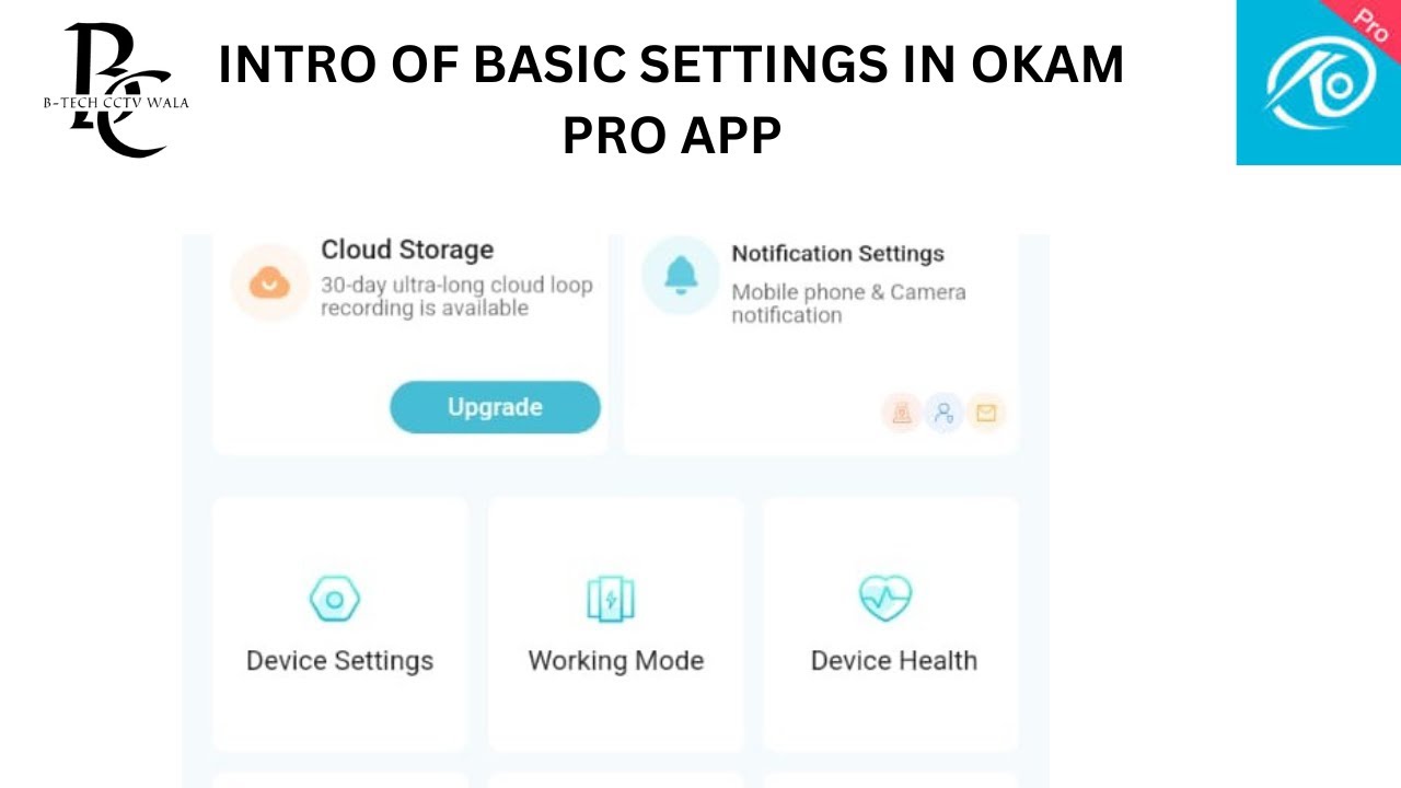 INTRODUCTION OF BASIC SETTINGS OF OKAM PRO APP - YouTube