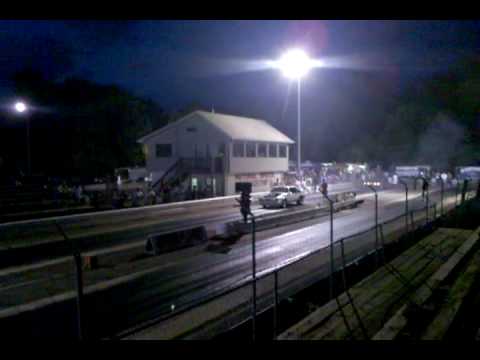 Turbo quick 8 mustang Natural bridge Dragstrip - YouTube