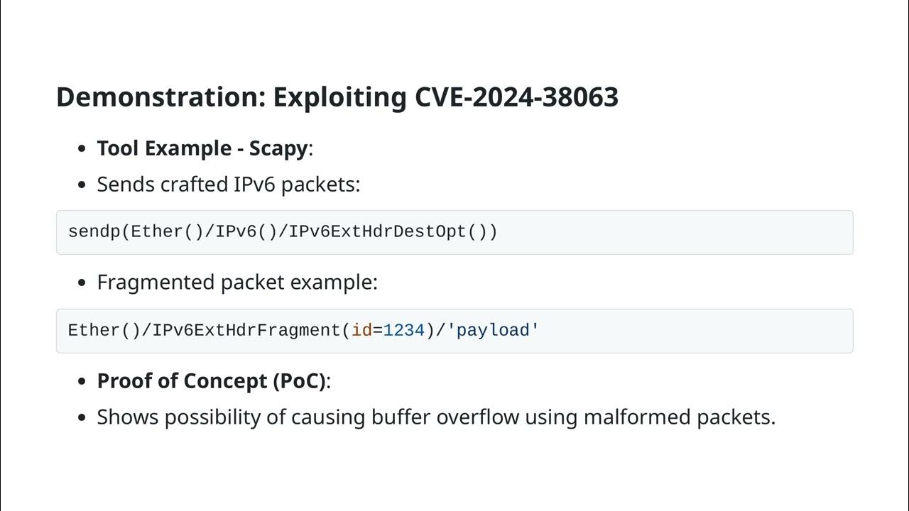 CVE-2024-38063: Understanding Critical Vulnerabilities in Windows TCP/IP - YouTube