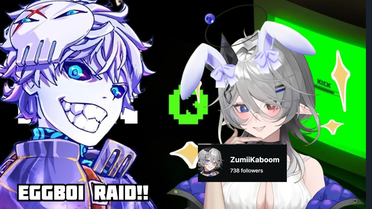 Nux raided a bunny elf thingy vtuber!!! - YouTube