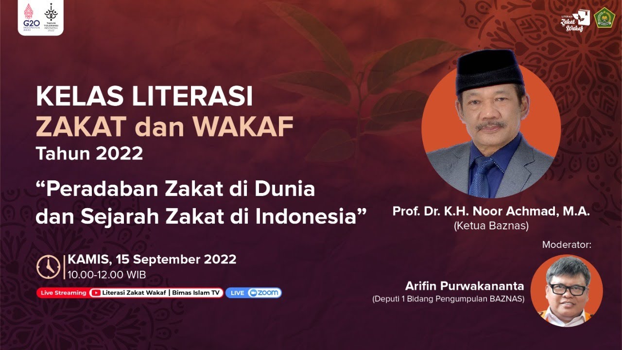 Kelas Literasi Zakat Wakaf 2022 | Sesi 2 - YouTube