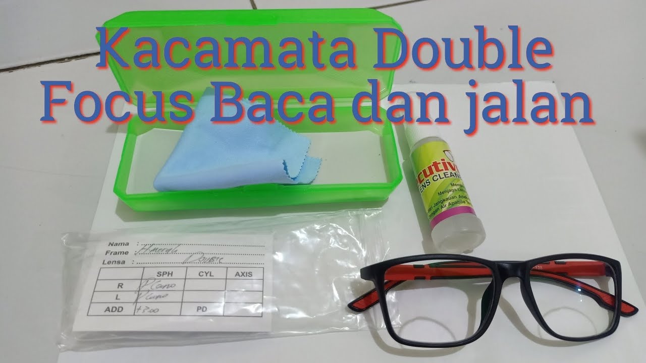 Kacamata Double Focus Baca dan jalan Pria/ Wanita - YouTube