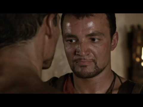 Ashur gives Spartacus bread