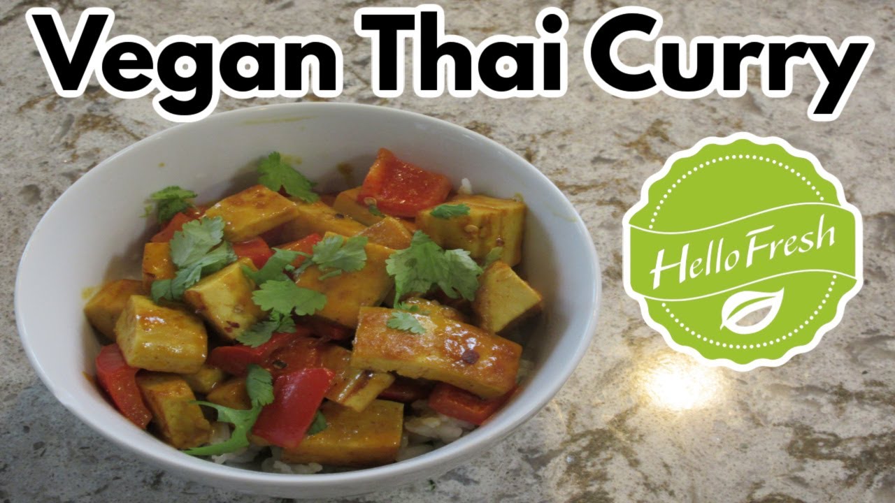 Vegan Thai Coconut Curry Tofu | Hello Fresh Recipe! - YouTube