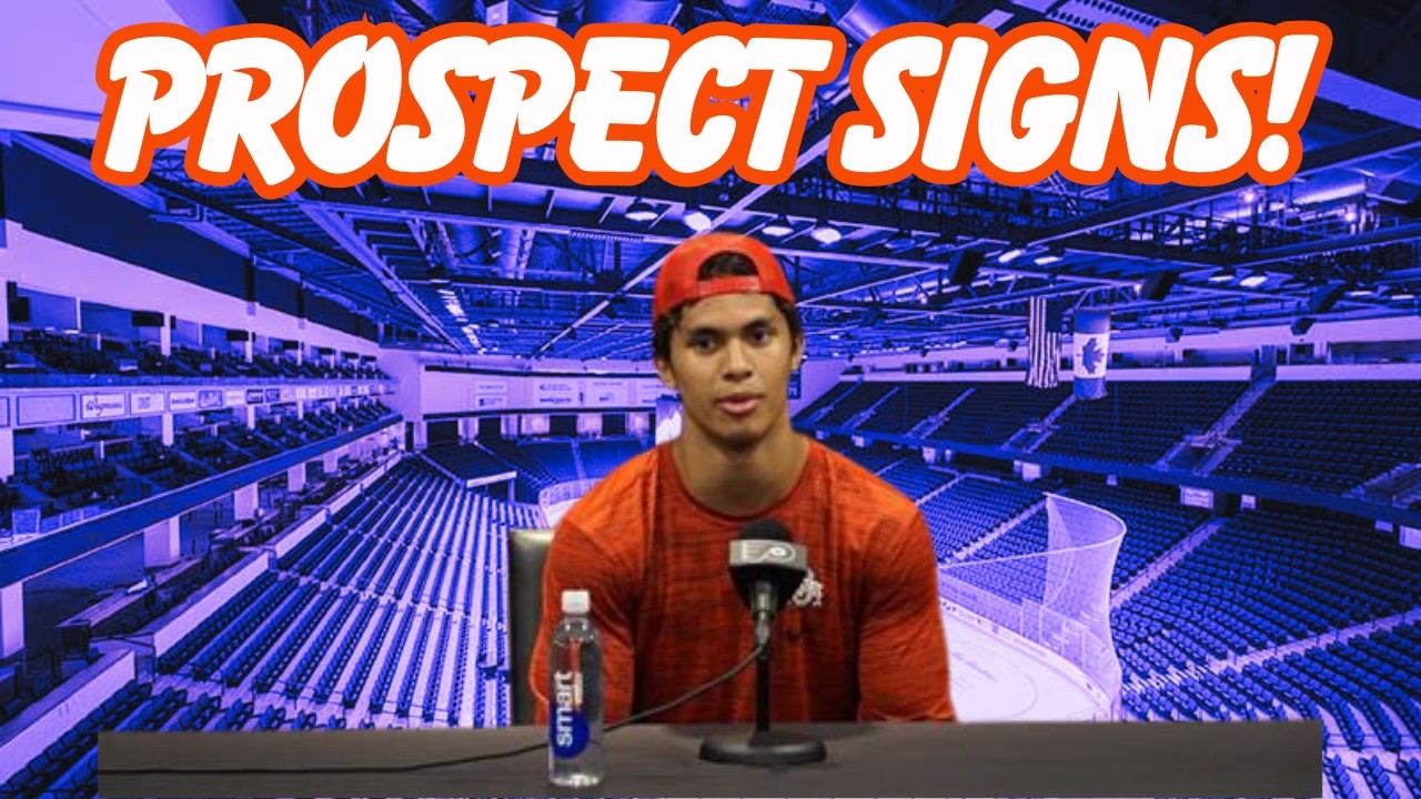 Flyers Sign Noah Powell To Three-Year Entry Level Contract - YouTube