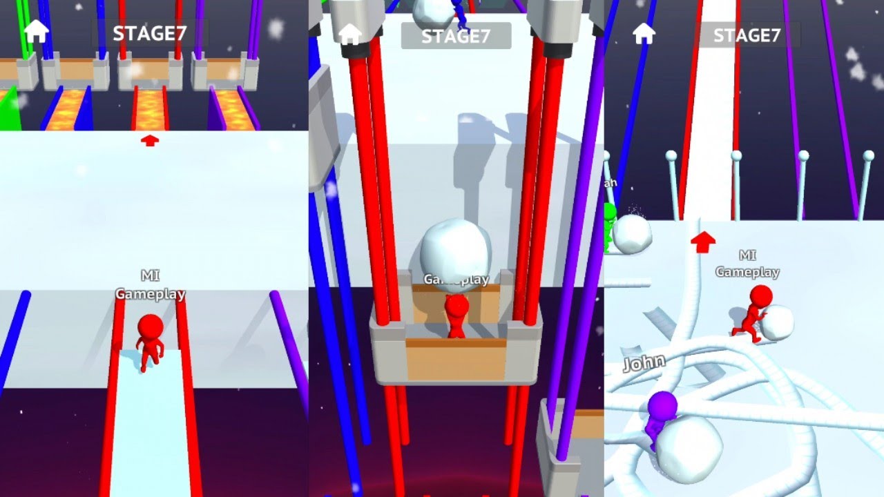 Snow Race Level 7 | All Levels Gameplay | MI Gameplay - YouTube