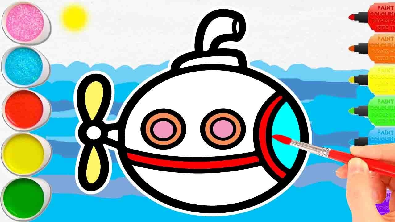 Learn the Easiest Way to Draw a Submarine with Your Toddler - YouTube