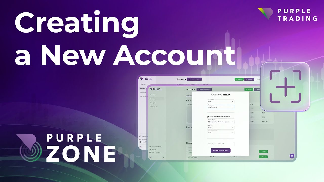 How to create new account in PurpleZone | Purple Trading - YouTube