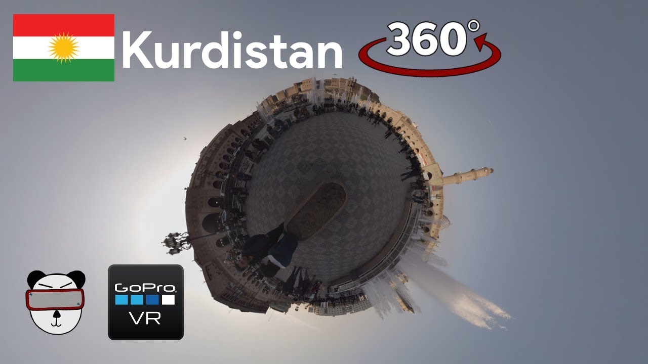 🌍 360° Downtown Park | Erbil, Kurdistan ☀️【GoPro VR Travel | 360 Video ...