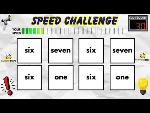 Slow to Fast Say The Word On Beat Speed Challenge 50 | SPEED EDITION | Fast Rhythm Test