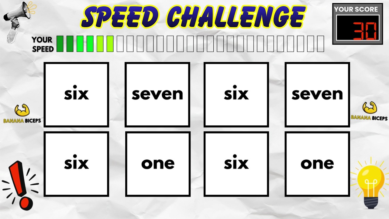 Slow to Fast Say The Word On Beat Speed Challenge 50 | SPEED EDITION ...