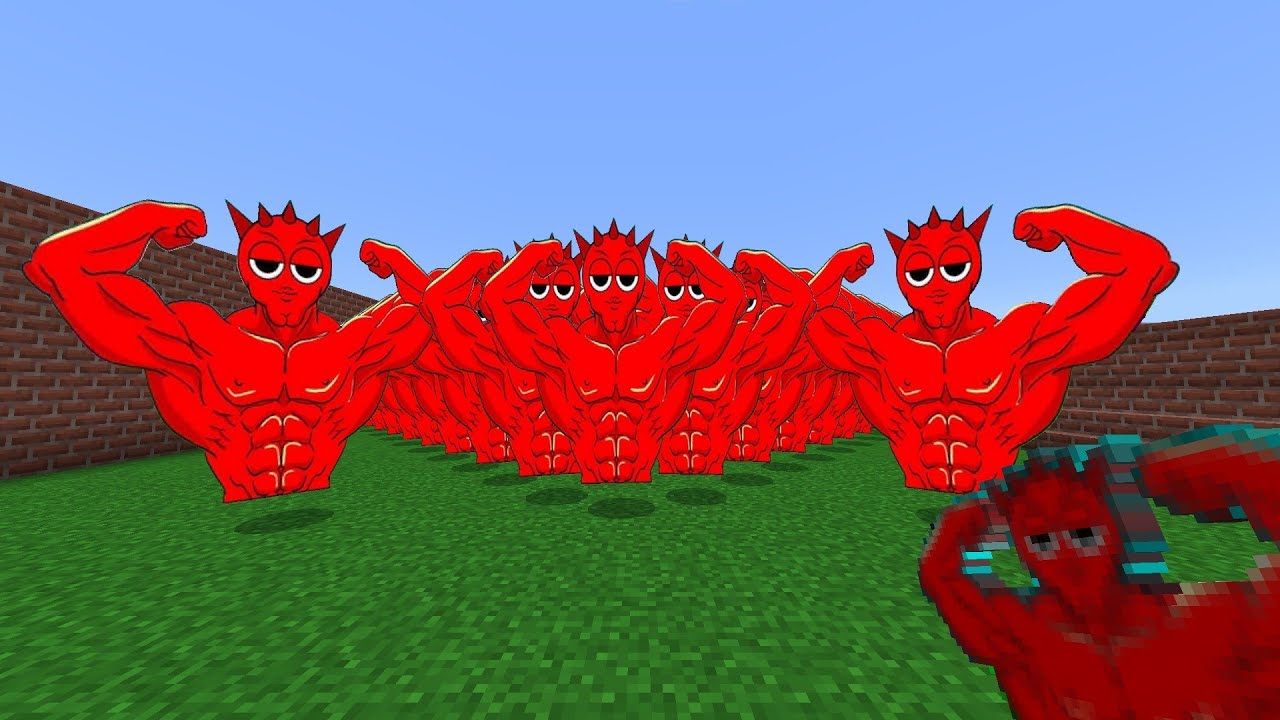 Muscle Reddy Sprunki in Minecraft Gmod Maze - YouTube