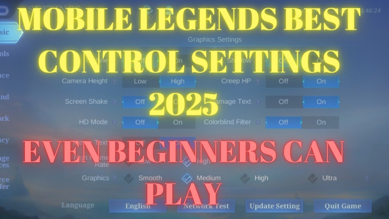 MOBILE LEGENDS BEST CONTROL SETTINGS 2025!! - MLBB - YouTube