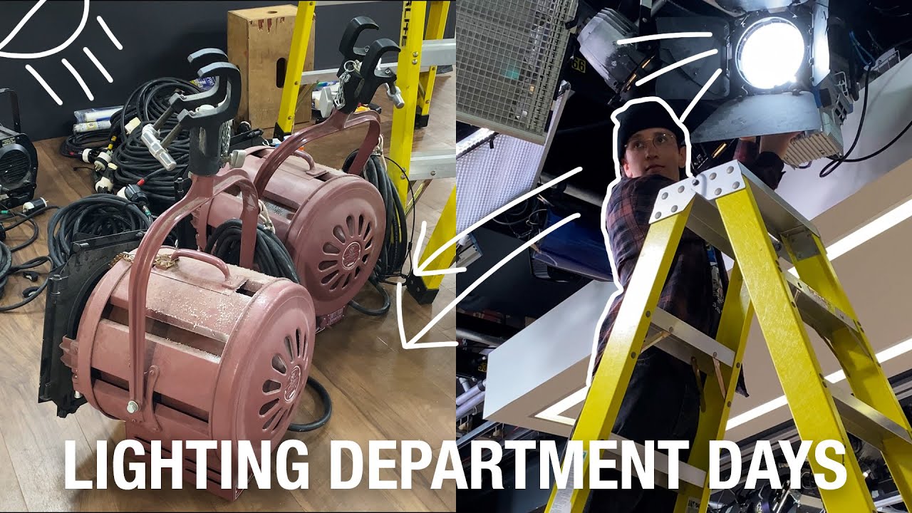 Rigging Lights In a TV Studio - YouTube
