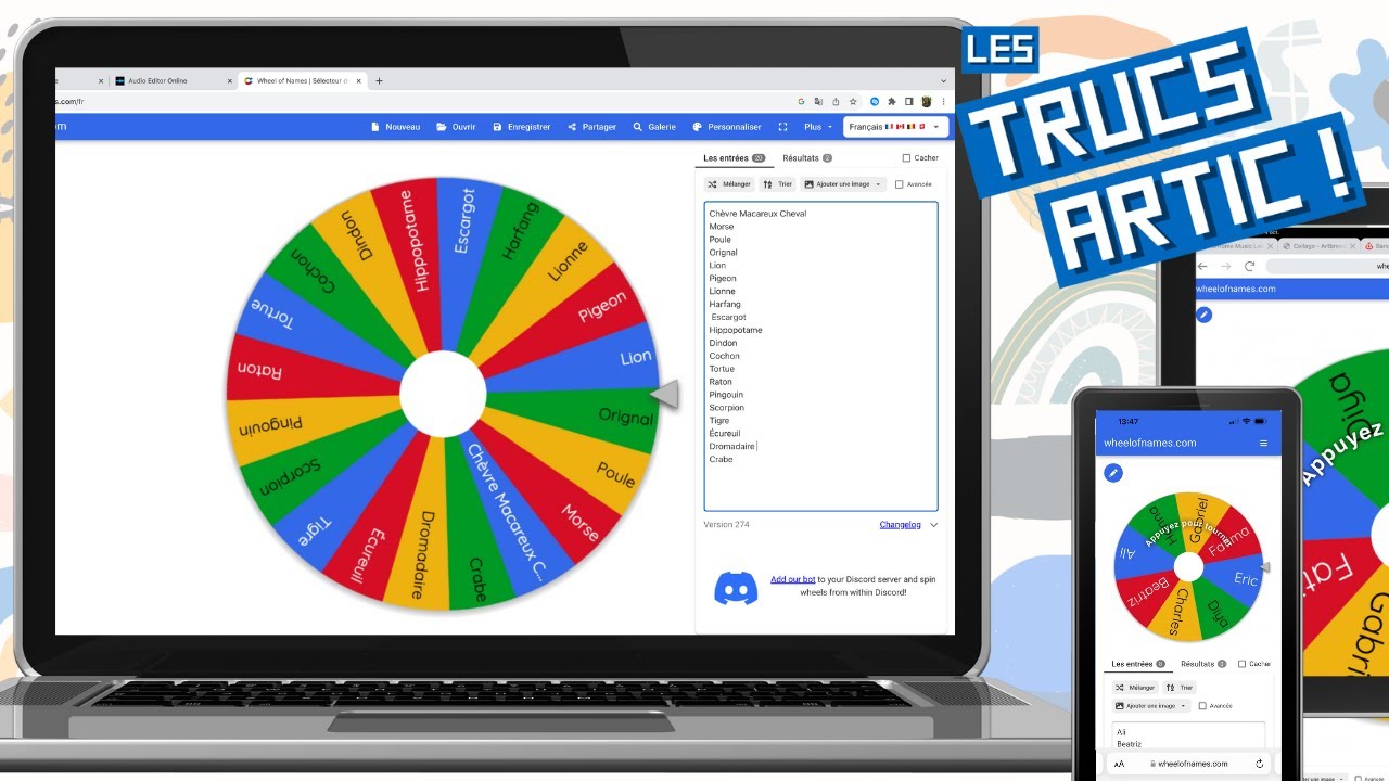 Truc arTIC : Wheel of Names - YouTube