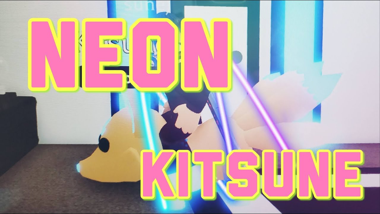 Making Neon Kitsune In Adoptmeroblox Youtube