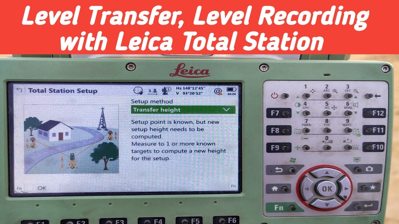 How to use Leica TS10 total station as an Auto Level Mechine? - YouTube