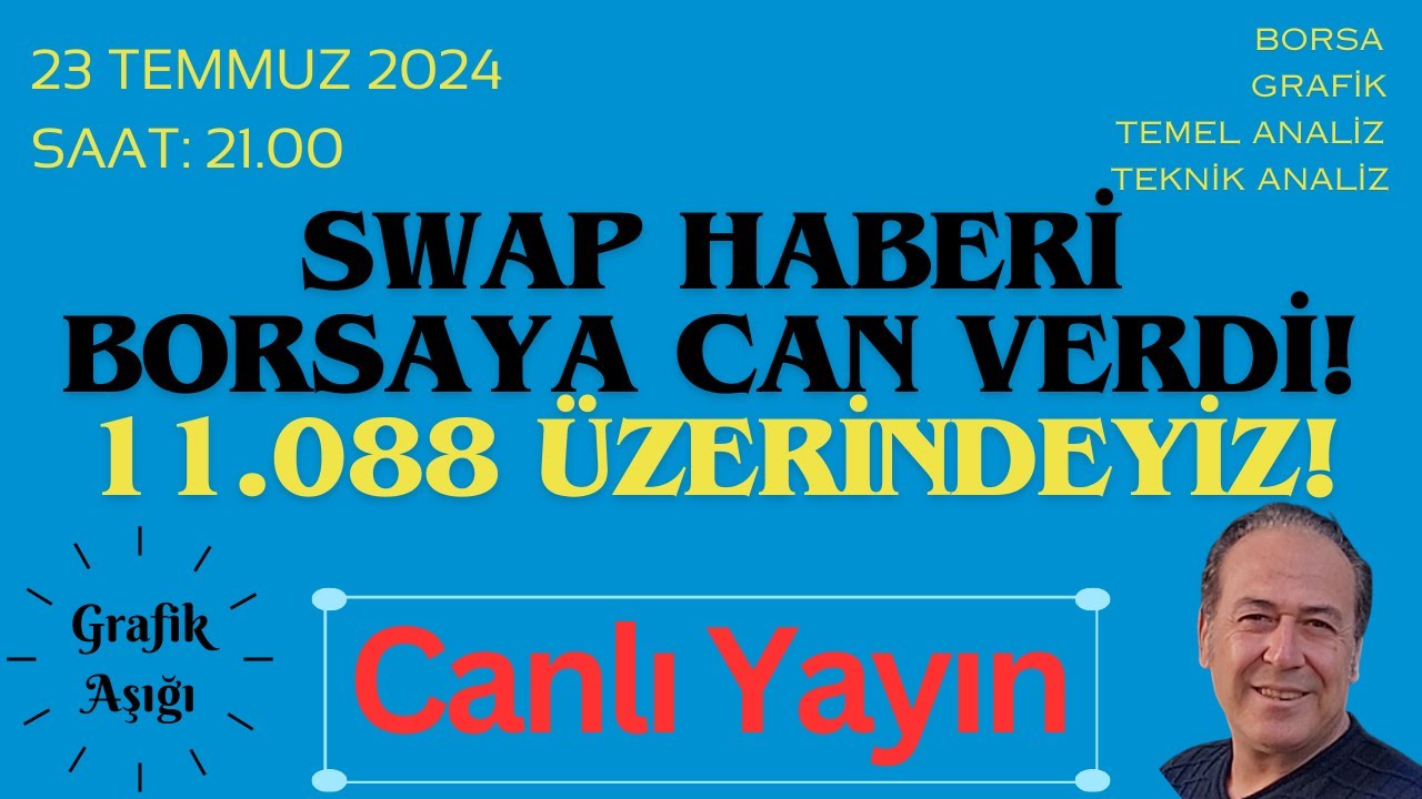 SWAP HABERİ BORSAYA CAN VERDİ, 11.088 ÜZERİNDEYİZ! - CANLI YAYIN - 23 ...
