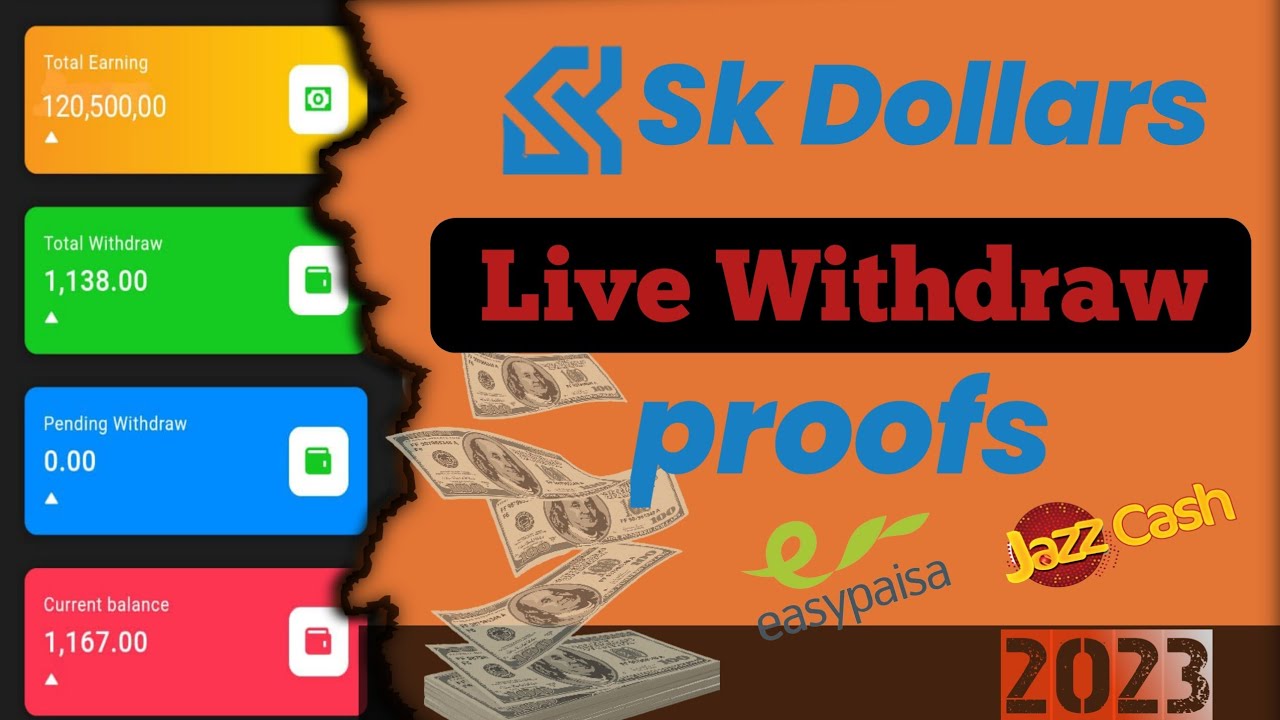 SK Dollars withdraw proof 2023 / real or fake / sk dollars ka ...