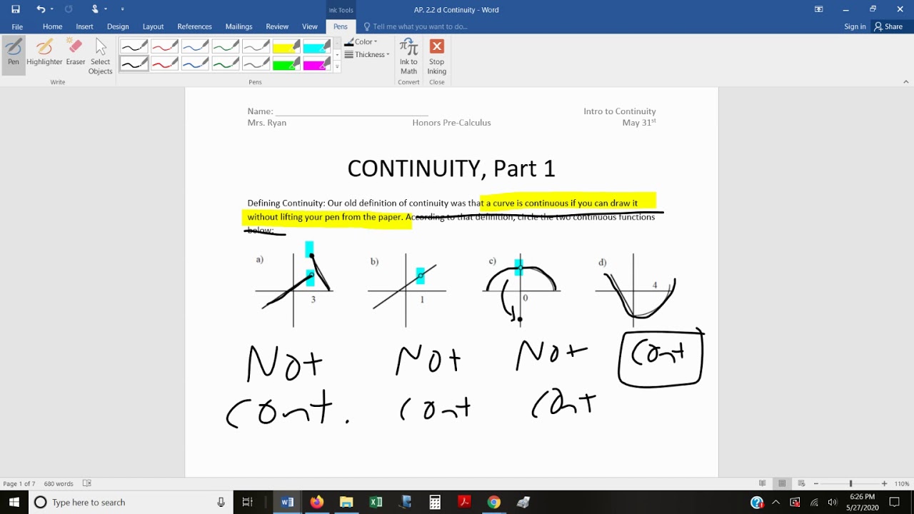 Continuity, Part 1 - YouTube